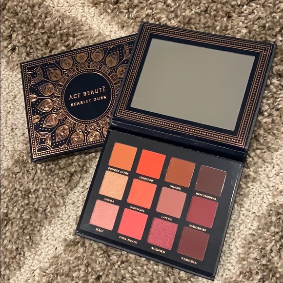 Makeup | Ace Beaute Eyeshadow Palette Scarlet Dusk | Poshmark